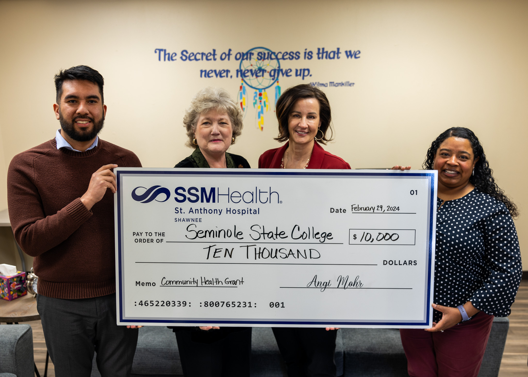 SSC Receives Community Health Grant from SSM Health