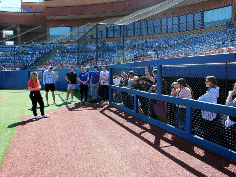 SSC Leadership Students Tour USA Softball Complex